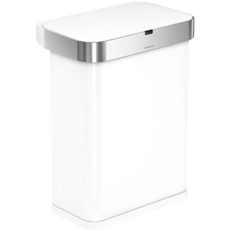 Recenzie Simplehuman Sensor 58 L - biela oceľ | roboticky-vysavac.sk