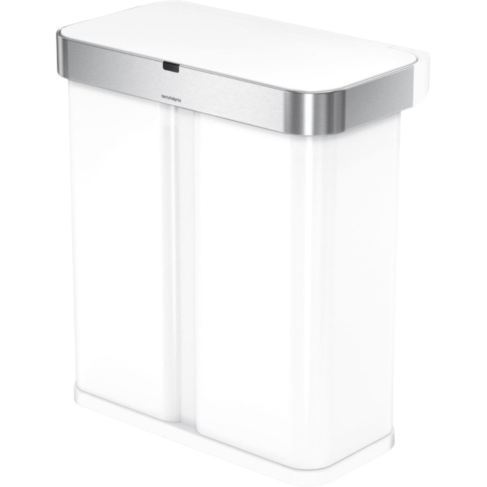 Na stiahnutie Simplehuman Dual Sensor 58 L (34/24) - biela oceľ ...